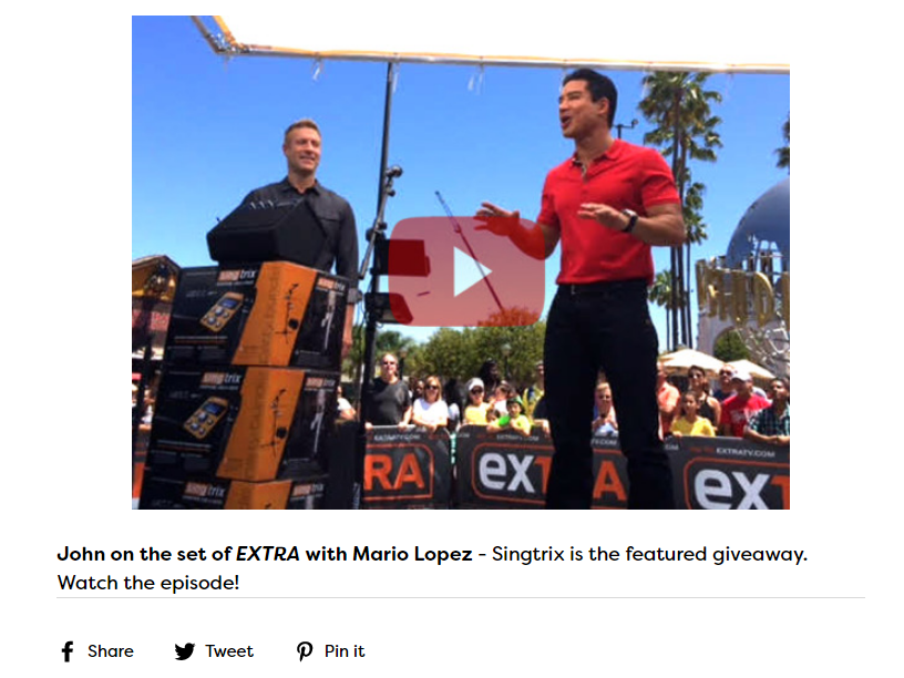 Singtrix on EXTRA TV