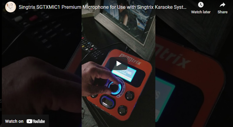 Singtrix SGTXMIC1 Premium Microphone for Use with Singtrix Karaoke Sys